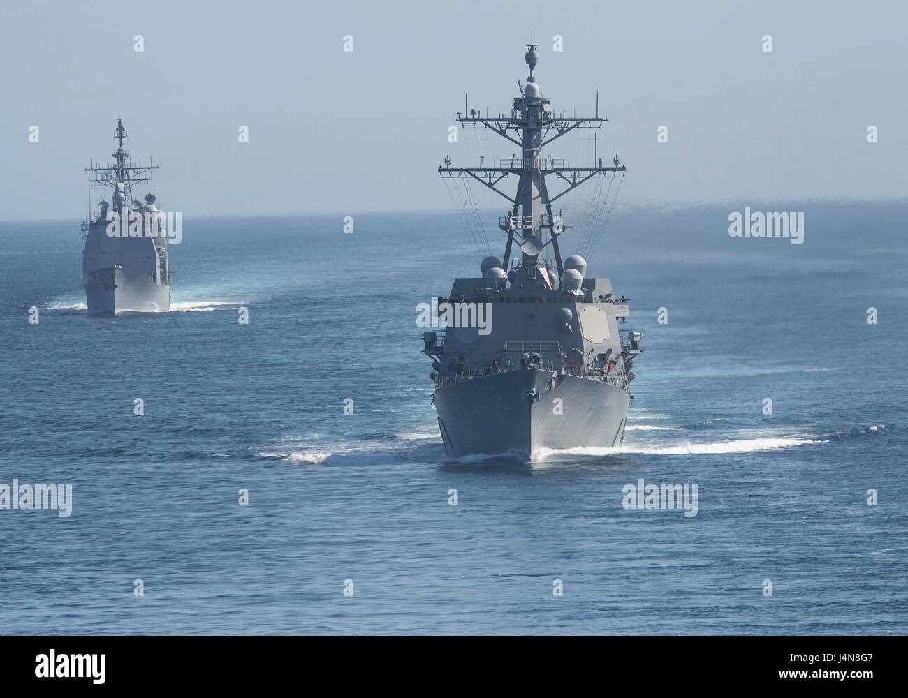 Guided missile destroyer uss sampson hi-res stock photography and ...