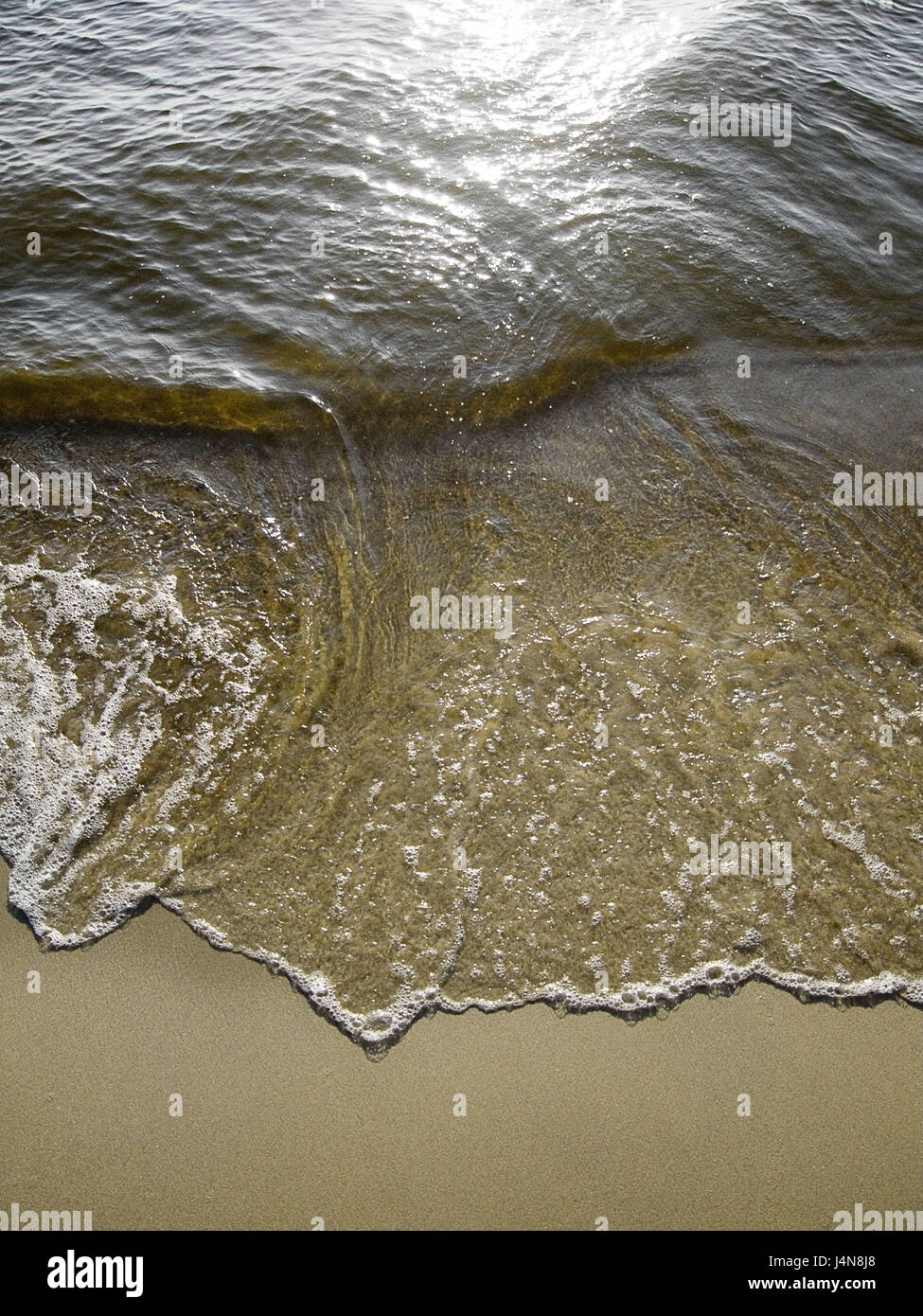 Sea, beach, wave, close up, the Baltic Sea, water, motion, flow, froth ...