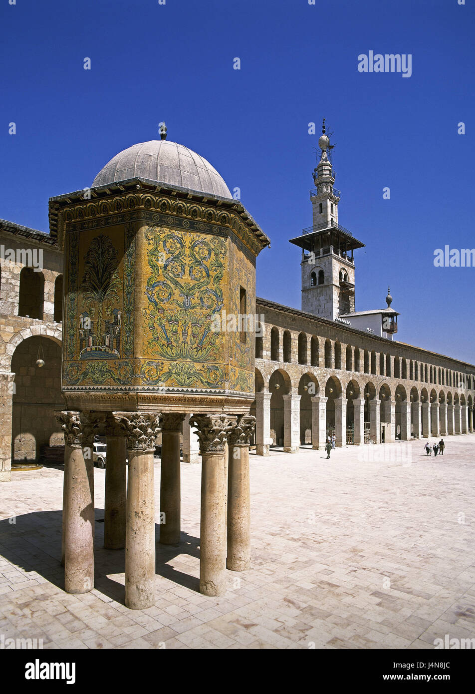 Syria, Damascus, Umayyaden mosque, inner courtyard, town, capital, Old ...