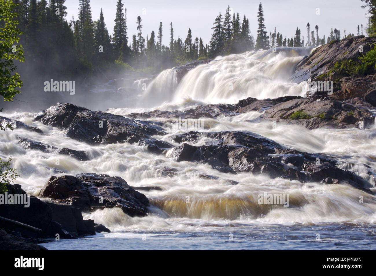 Canada, Labrador, White Bear River of case, river, waterfalls, scenery ...