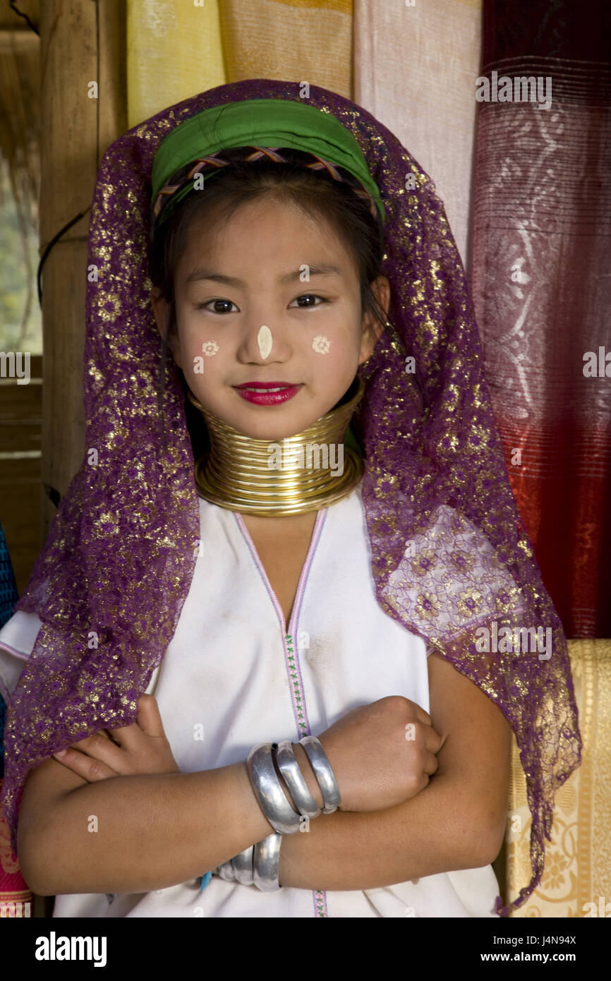 Thailand, golden top corner, Chiang Rai, to cirques Long Neck strain ...