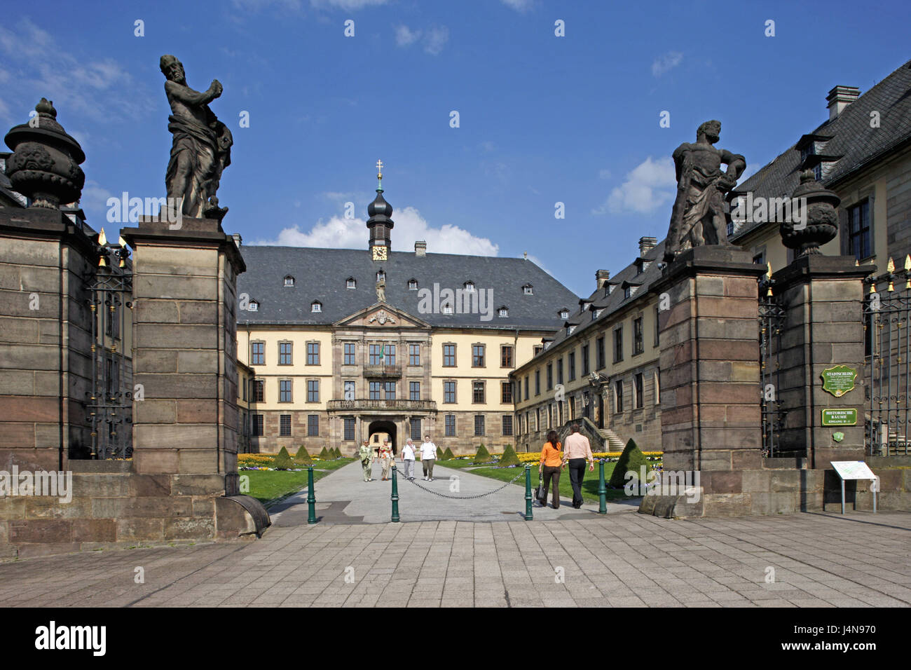 Germany, Hessen, Fulda, town lock, main entrance, tourist, lock, castle ...