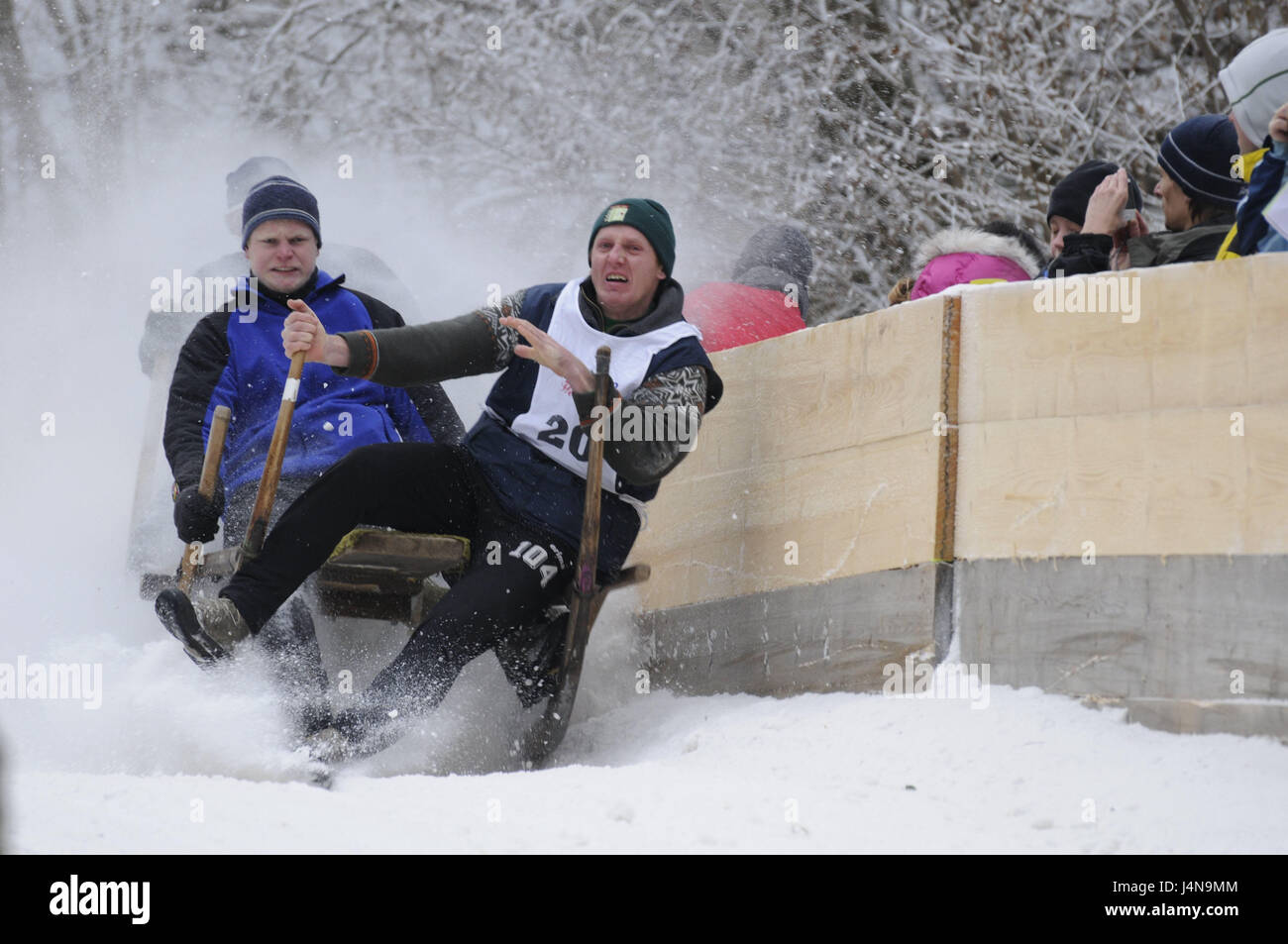 Horn slide races, Germany, Upper Bavaria, Garmisch-Partenkirchen ...