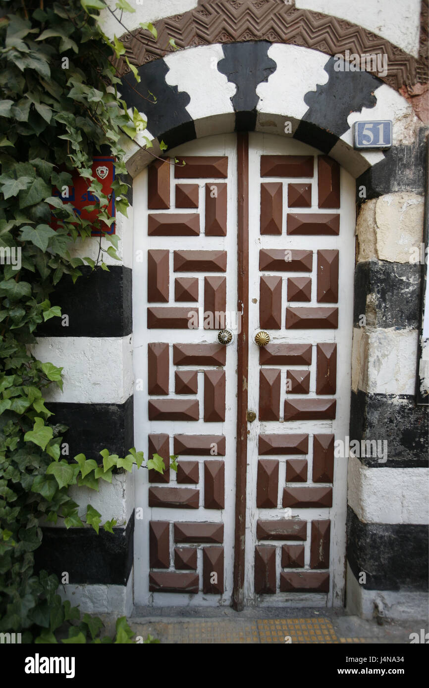 Syria, Damascus, Old Town, Souq, input, door, sample, gate, front door ...