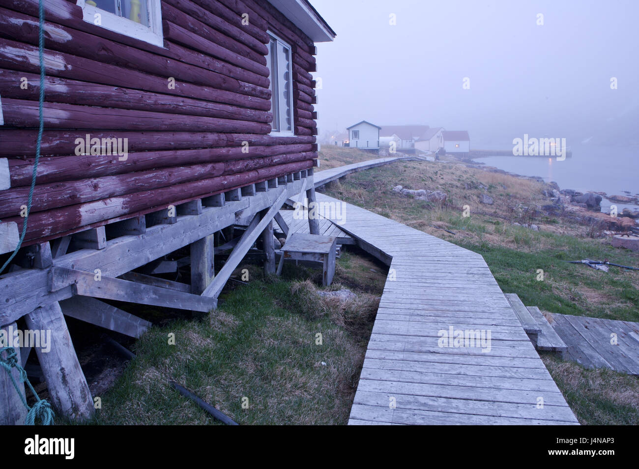 Newfoundland labrador battle harbour coast hi-res stock photography and ...