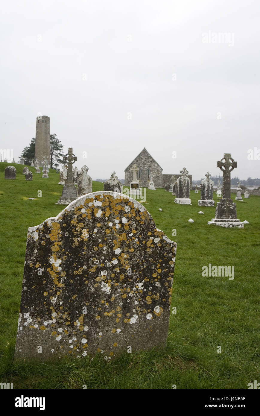 Ireland, Clonmacnoise, cemetery, tombs Stock Photo - Alamy