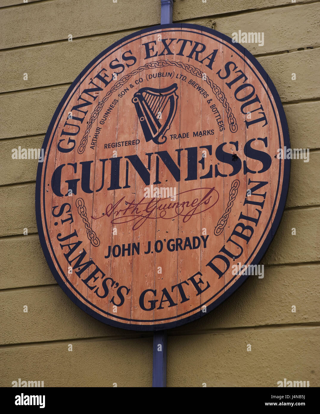 Ireland, sign, Guinness Stock Photo - Alamy