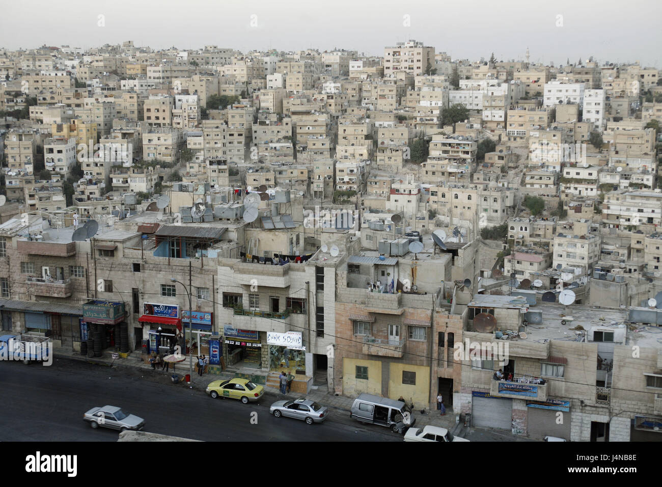 The Middle East, Jordan, Amman, town overview Stock Photo - Alamy