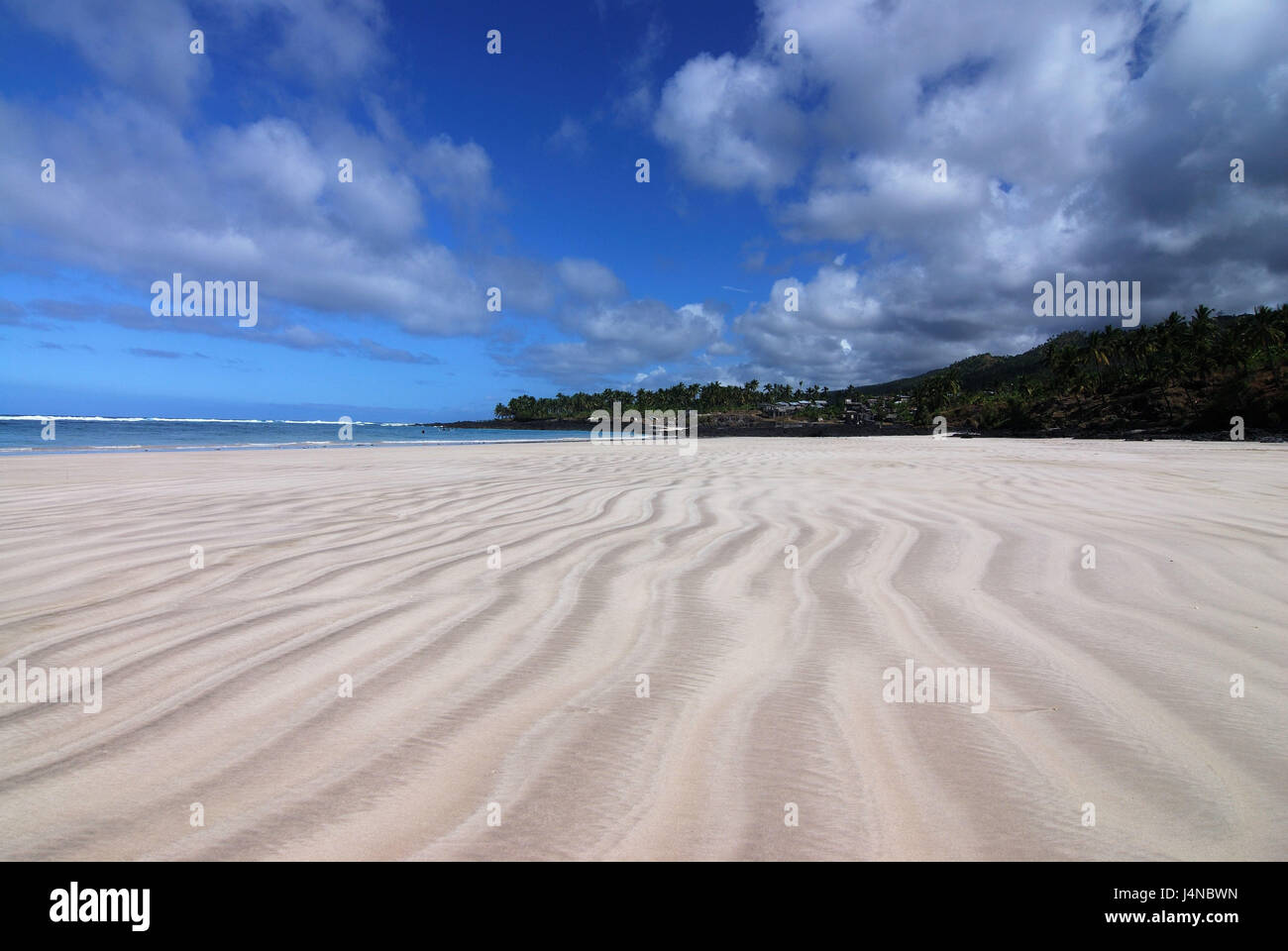 Sea, sandy beach, Ngazidja, Grand Comore, the Comoro Archipelago Stock ...