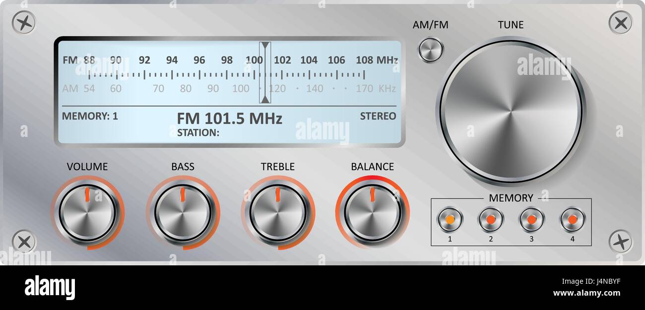 Tuner buttons Stock Vector Images - Alamy