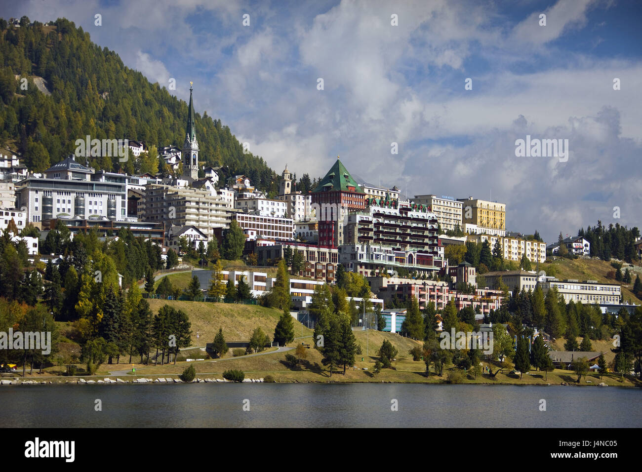 St moritz view hi-res stock photography and images - Alamy