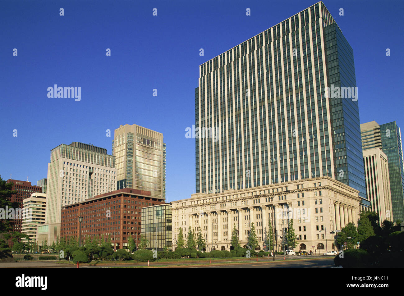Japan, Honshu, Tokyo, Imperial Palace Moat, building, Asia, Hibiya ...