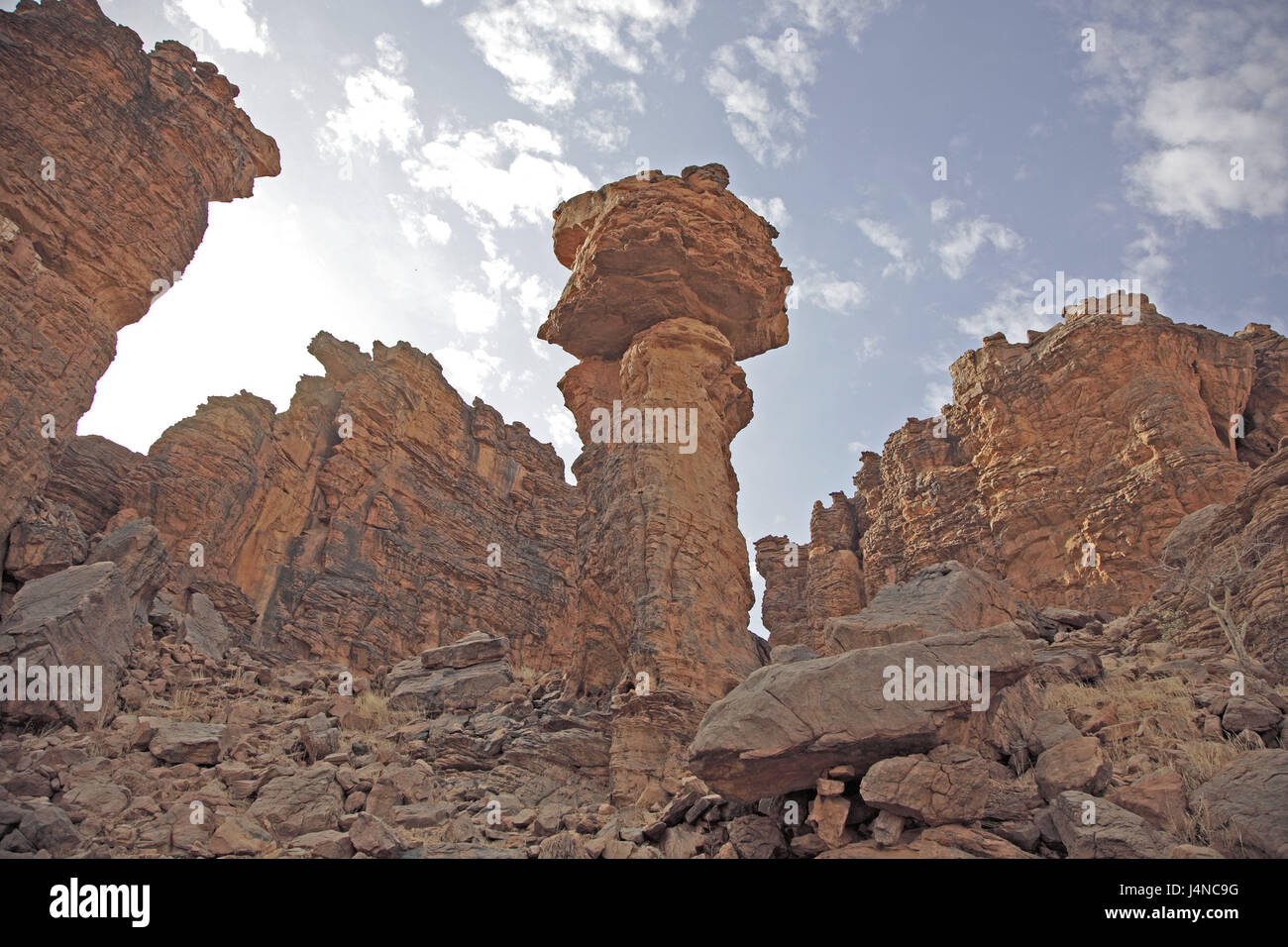 West Africa, Mauritania, street of hope, mountain desert, sandstone ...
