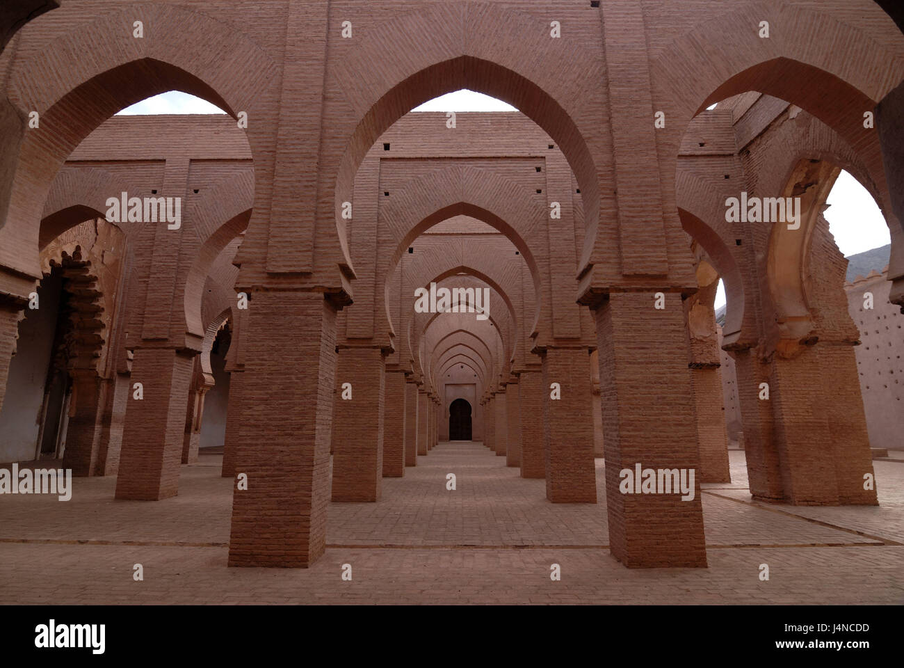 Morocco, the Atlas Mountains, mosque Tinmal, architecture, detail ...