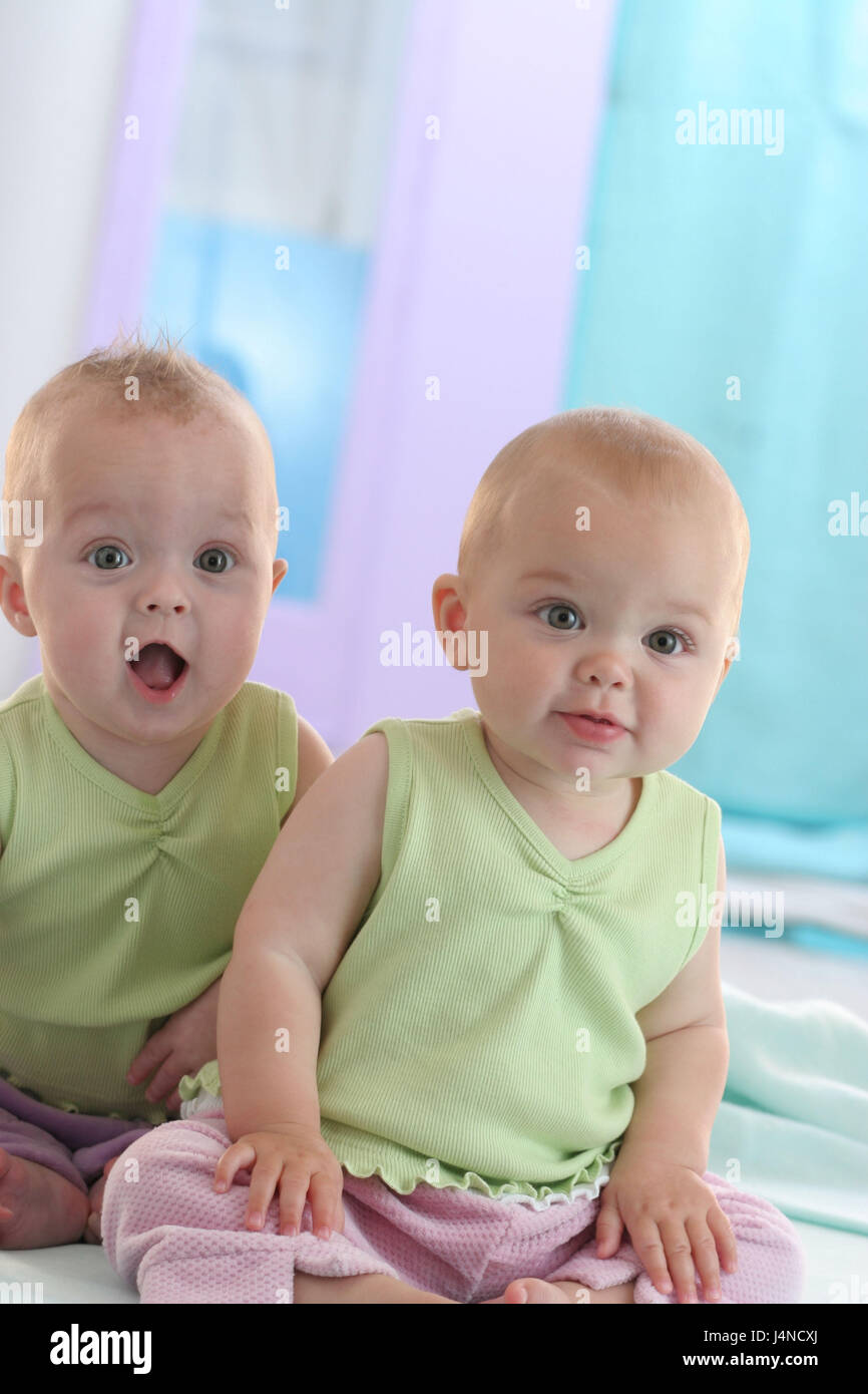 Laughing Twin Babies