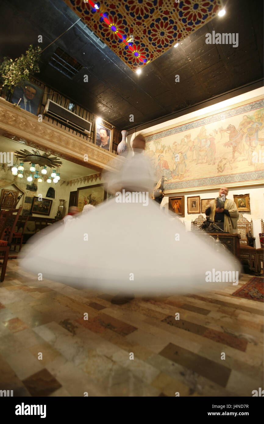 Syria, Damascus, Old Town, Souq, restaurant, compensating roller ...