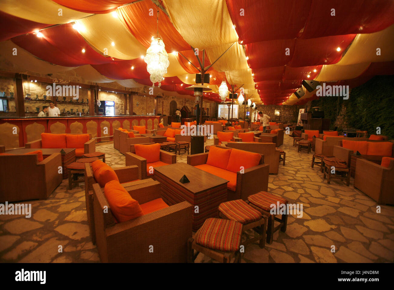 The Middle East, Jordan, Amman, bar, interior shot Stock Photo - Alamy