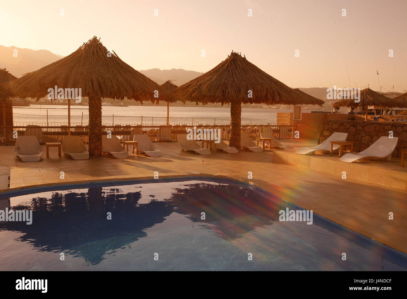 The Middle East, Jordan, Aqaba, the Red Sea, holiday's hotel, swimming ...