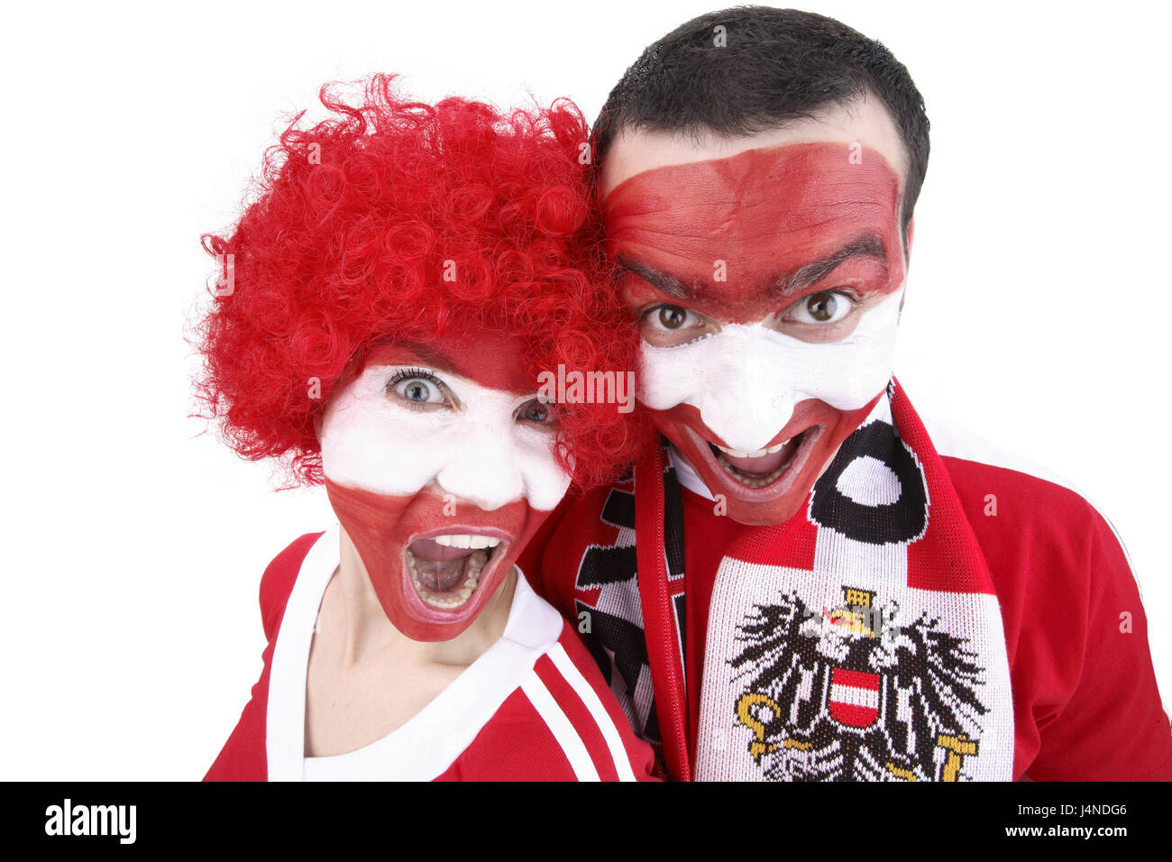 Football fans wig hi-res stock photography and images - Alamy