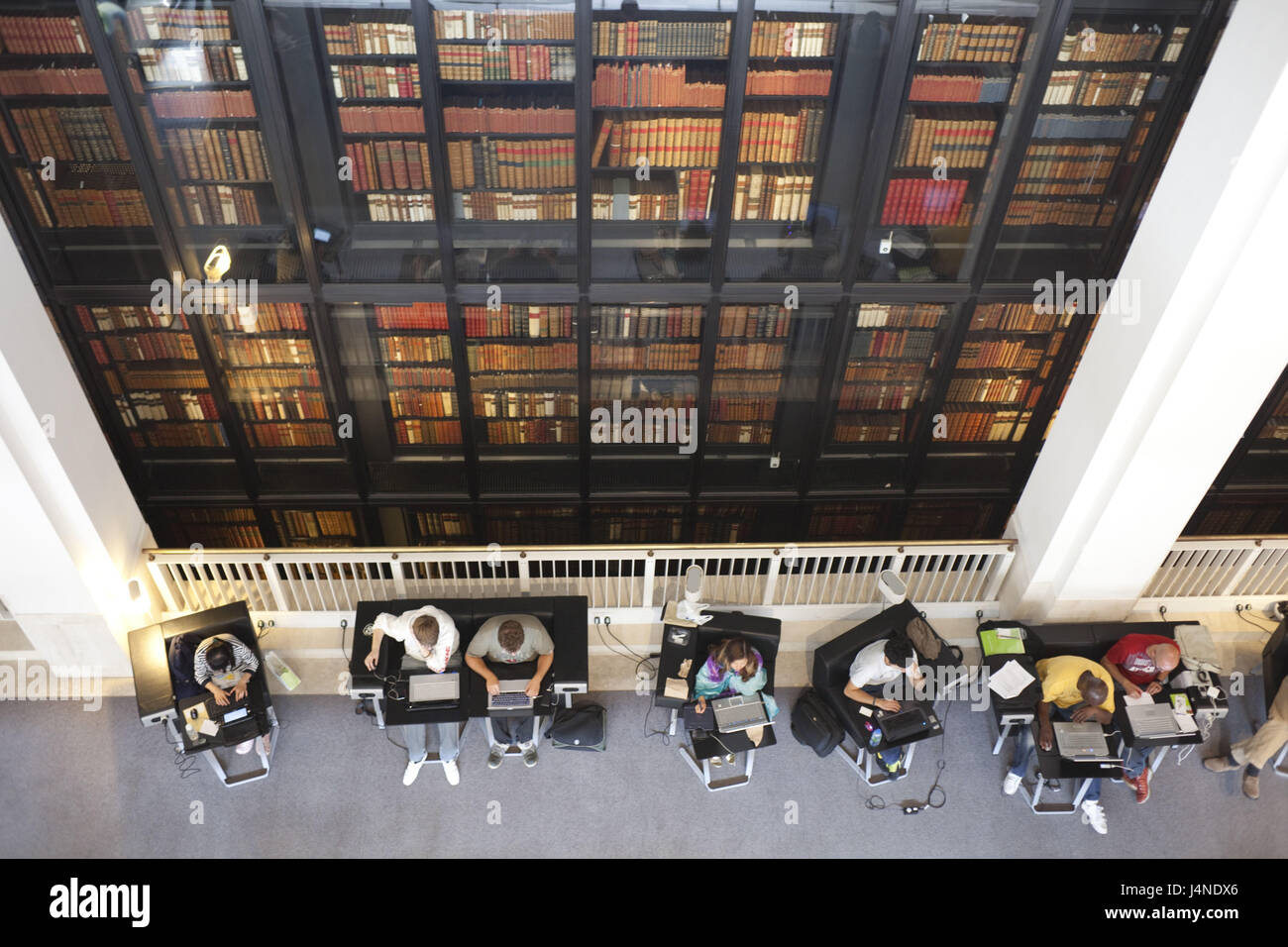 Great Britain, England, London, British Library, visitor, no model ...