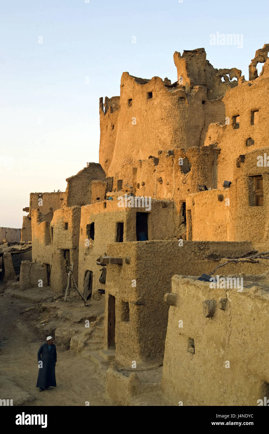 Egypt, Siwa oasis, Old Town, man Stock Photo - Alamy