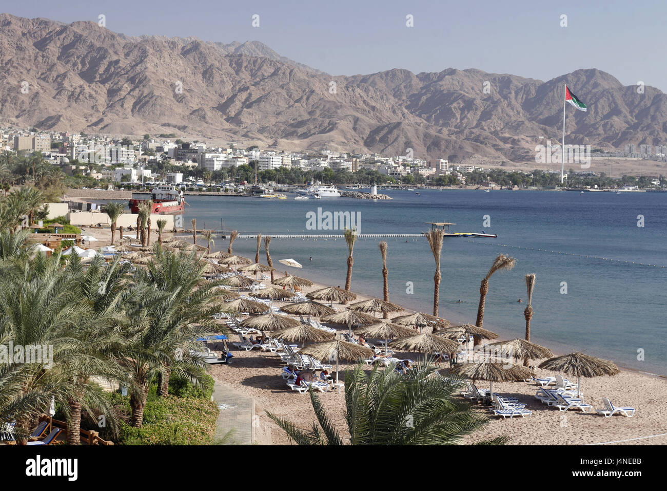 The Middle East, Jordan, Aqaba, the Red Sea, beach Stock Photo - Alamy