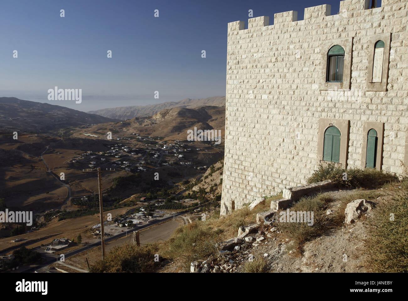 The Middle East, Jordan, Karak, fortification, view Stock Photo - Alamy