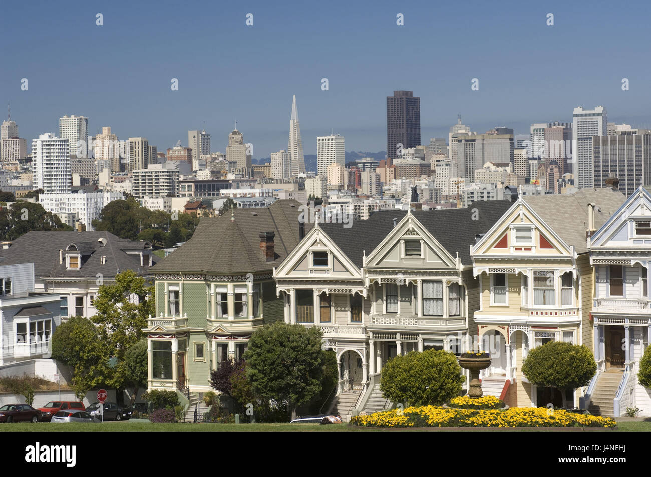The USA, California, San Francisco, Alamo Square Stock Photo - Alamy