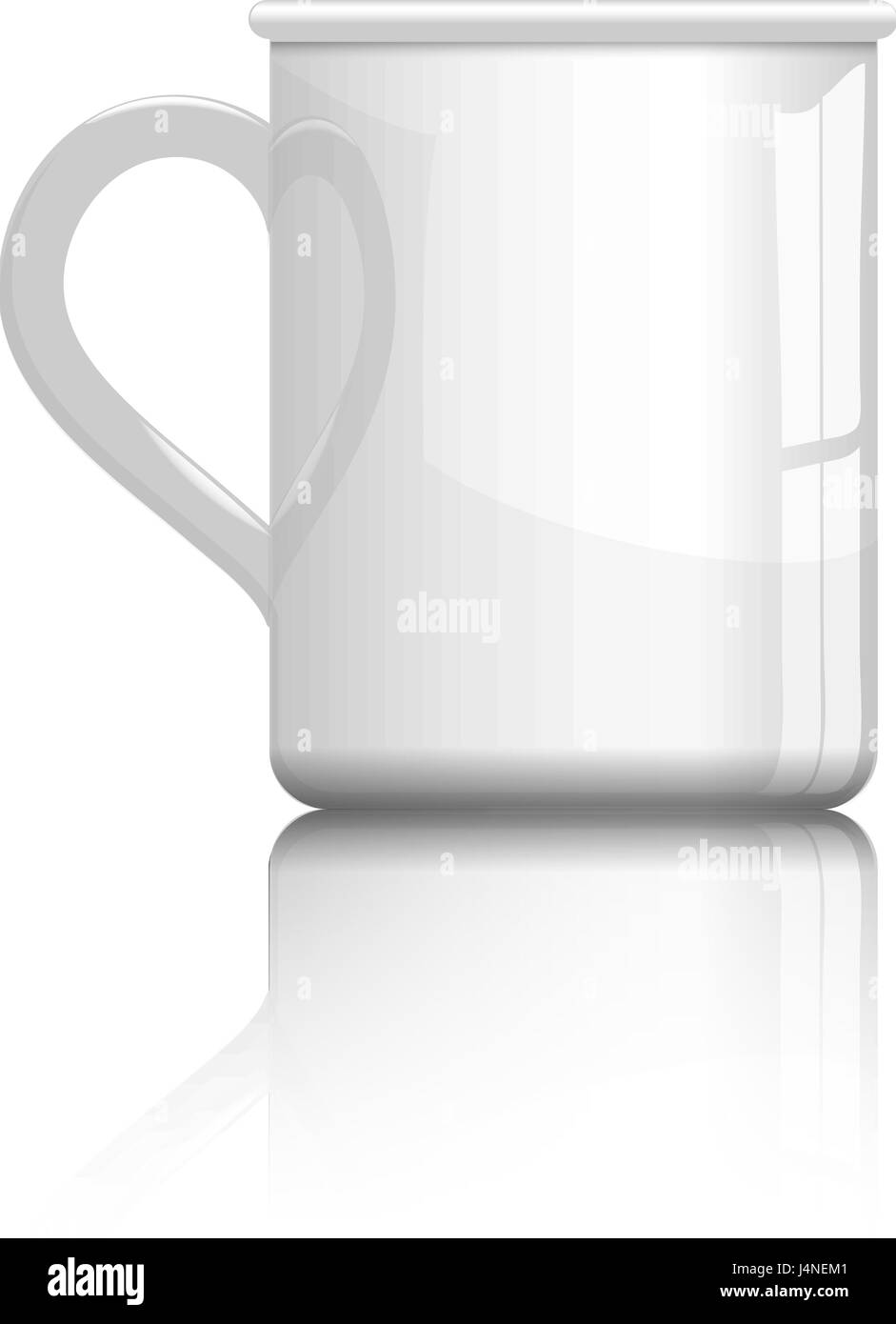 White mug blank copy Stock Vector Images - Alamy