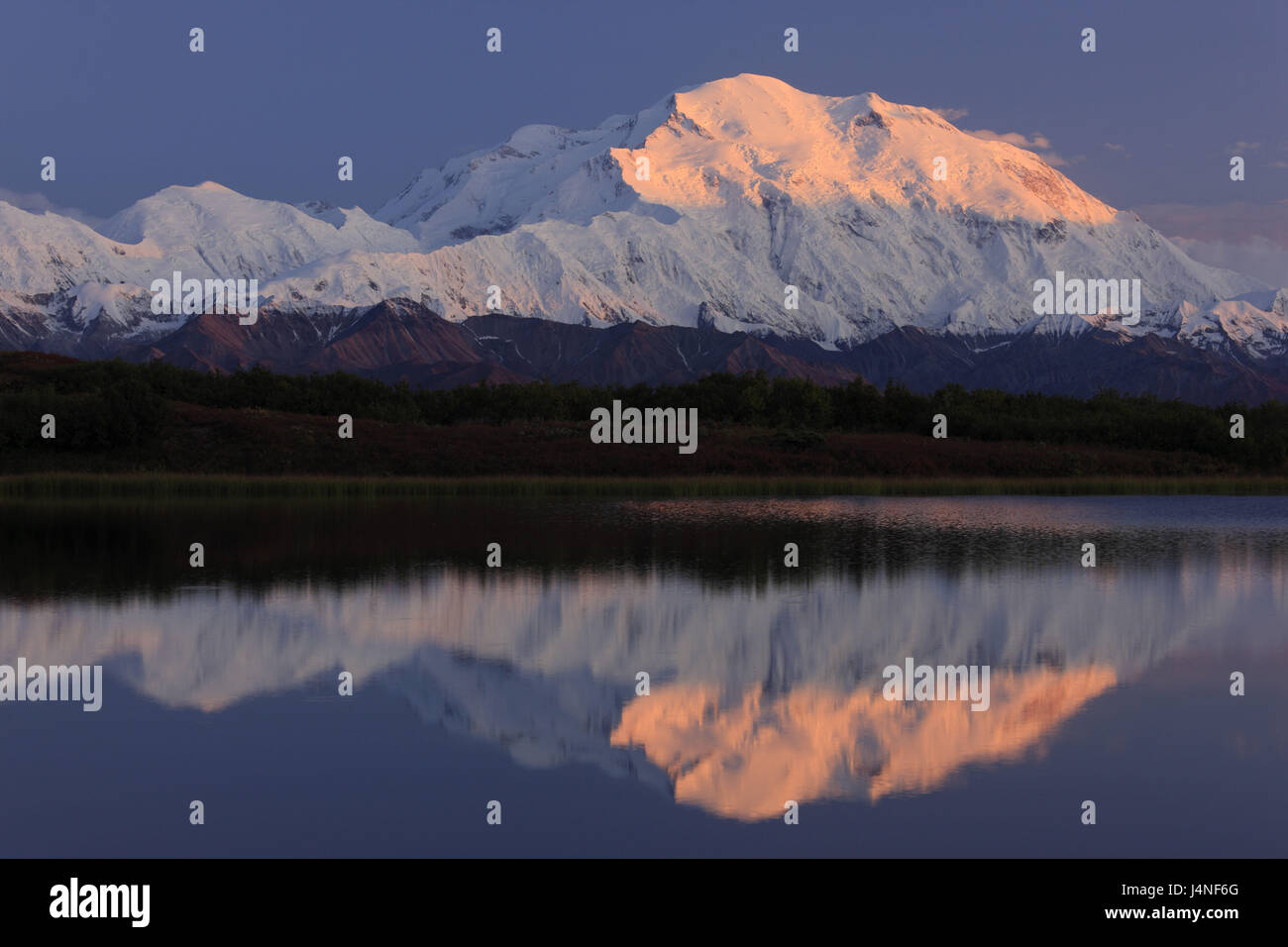 The USA, Alaska, Zentralalaska, Denali national park, Mount McKinley ...