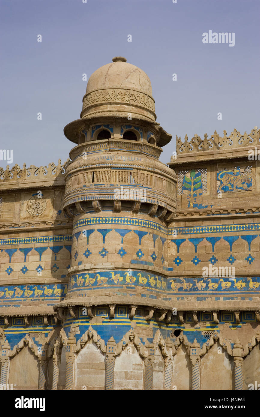 India, Madhya Pradesh, Gwalior, fort, facade, detail Stock Photo - Alamy