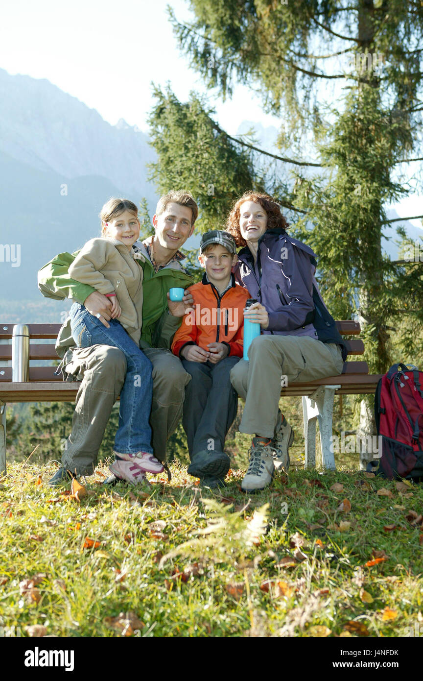 Family, walk, saddle, sit, break, family picture, model released ...