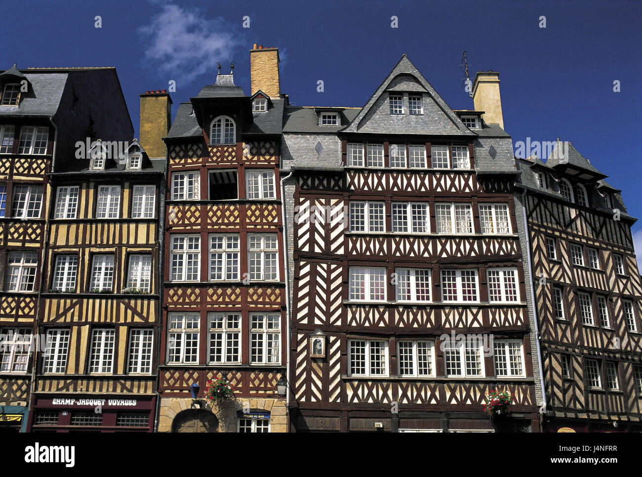 France, Brittany, Ile et Vilaine, Rennes, Place Champ Jacquet, half ...