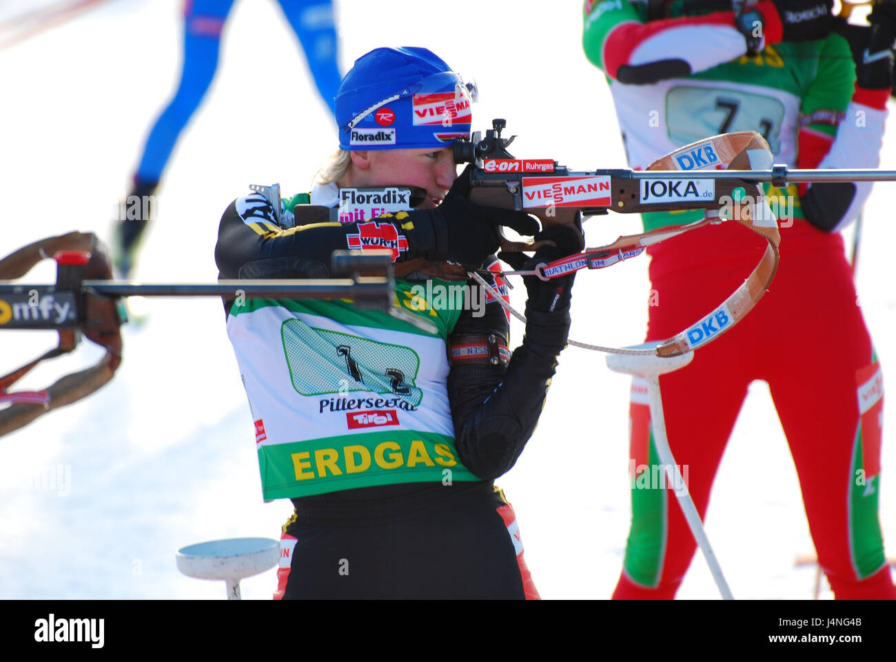 Austria, Tyrol, Pillerseetal, to high-level felts, biathlon, shooting ...