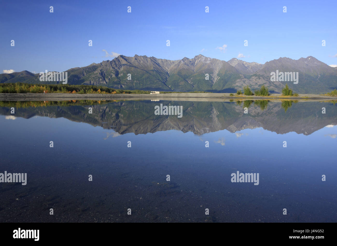 The USA, Alaska, Südalaska, Matanuska Valley, Chugach Mountains ...