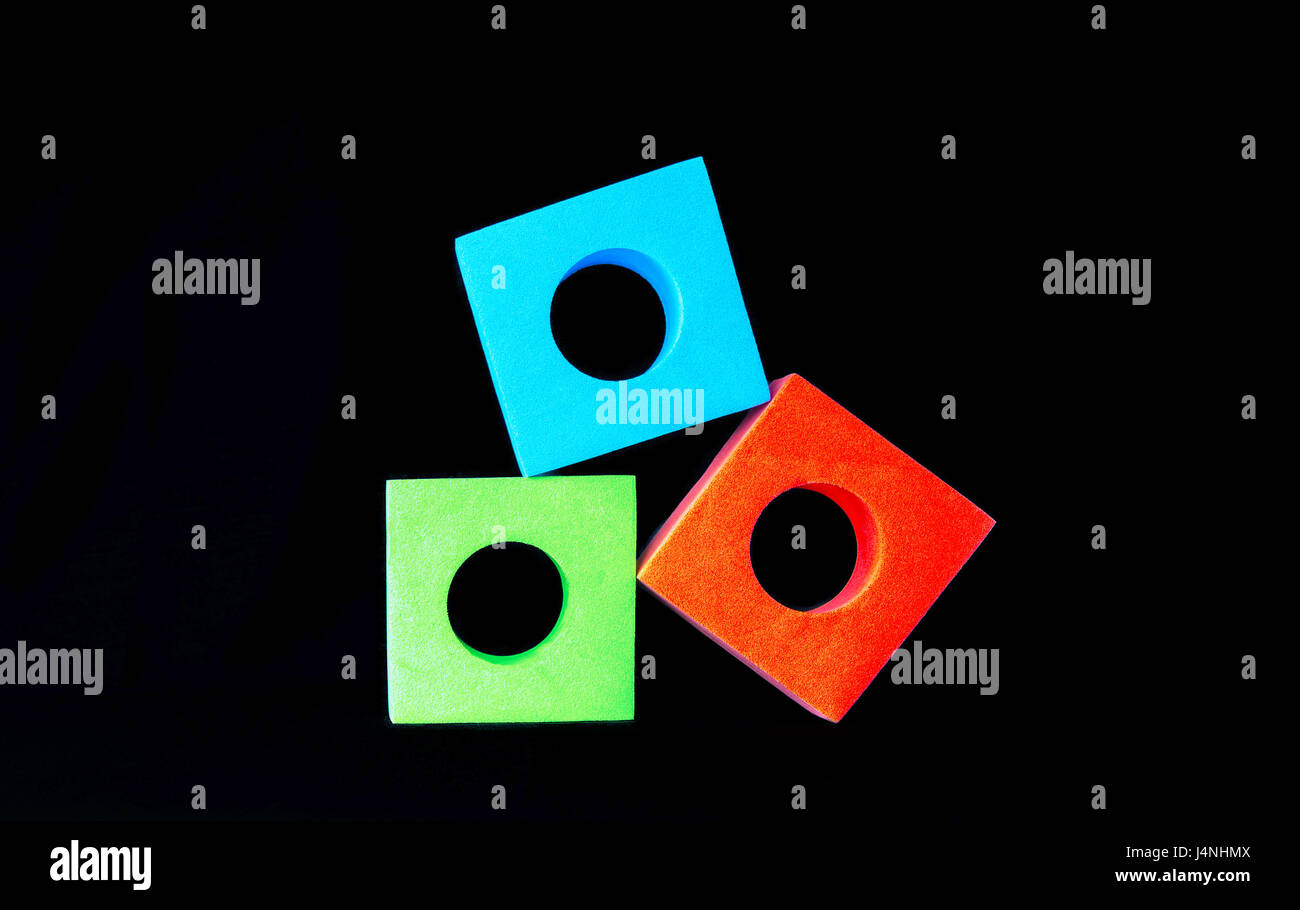 Children's Building Blocks of Red Green & Blue (RGB) in various shapes ...