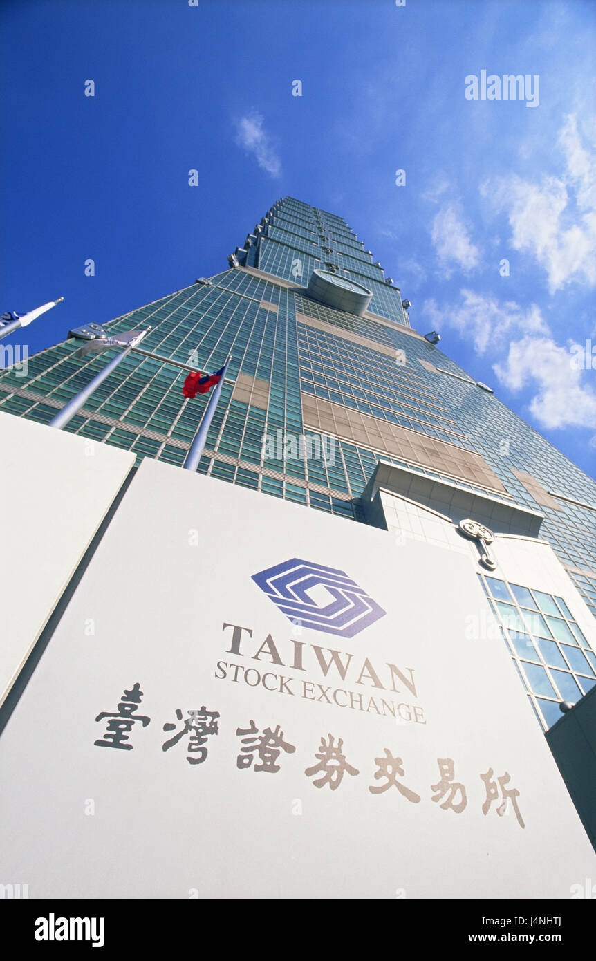 Taiwan, Taipei, high rise, Taipei 101, perspective, detail, Asia ...