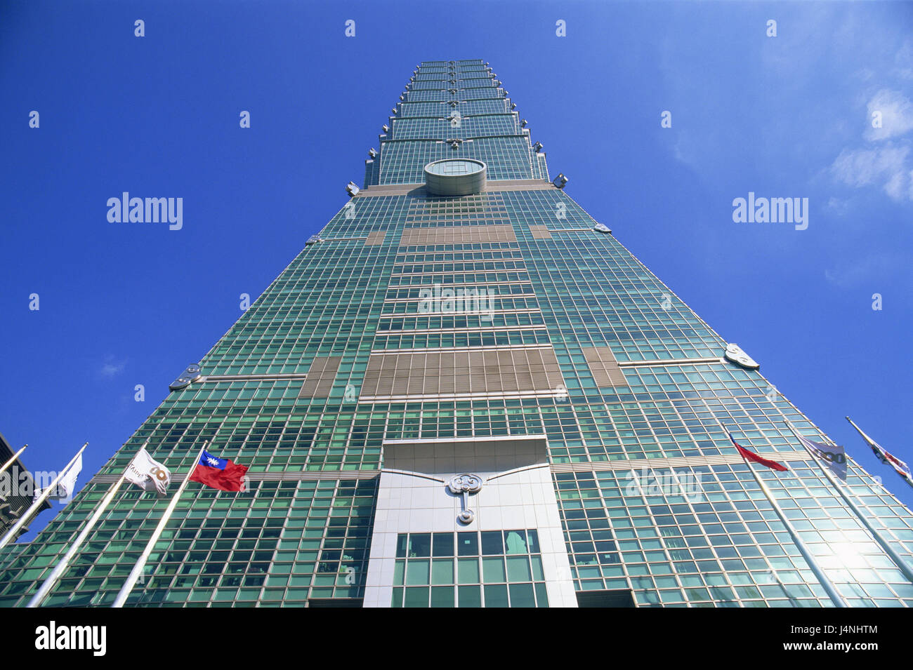 Taiwan, Taipei, high rise, Taipei 101, detail, from below, Asia ...