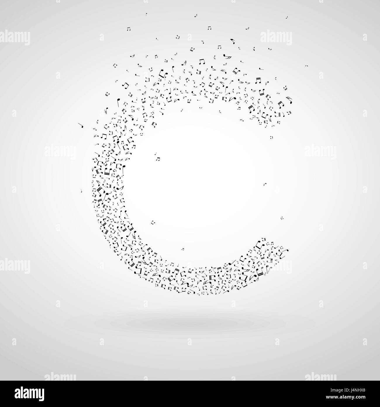 C letter made from floating music notes Stock Vector Image & Art - Alamy