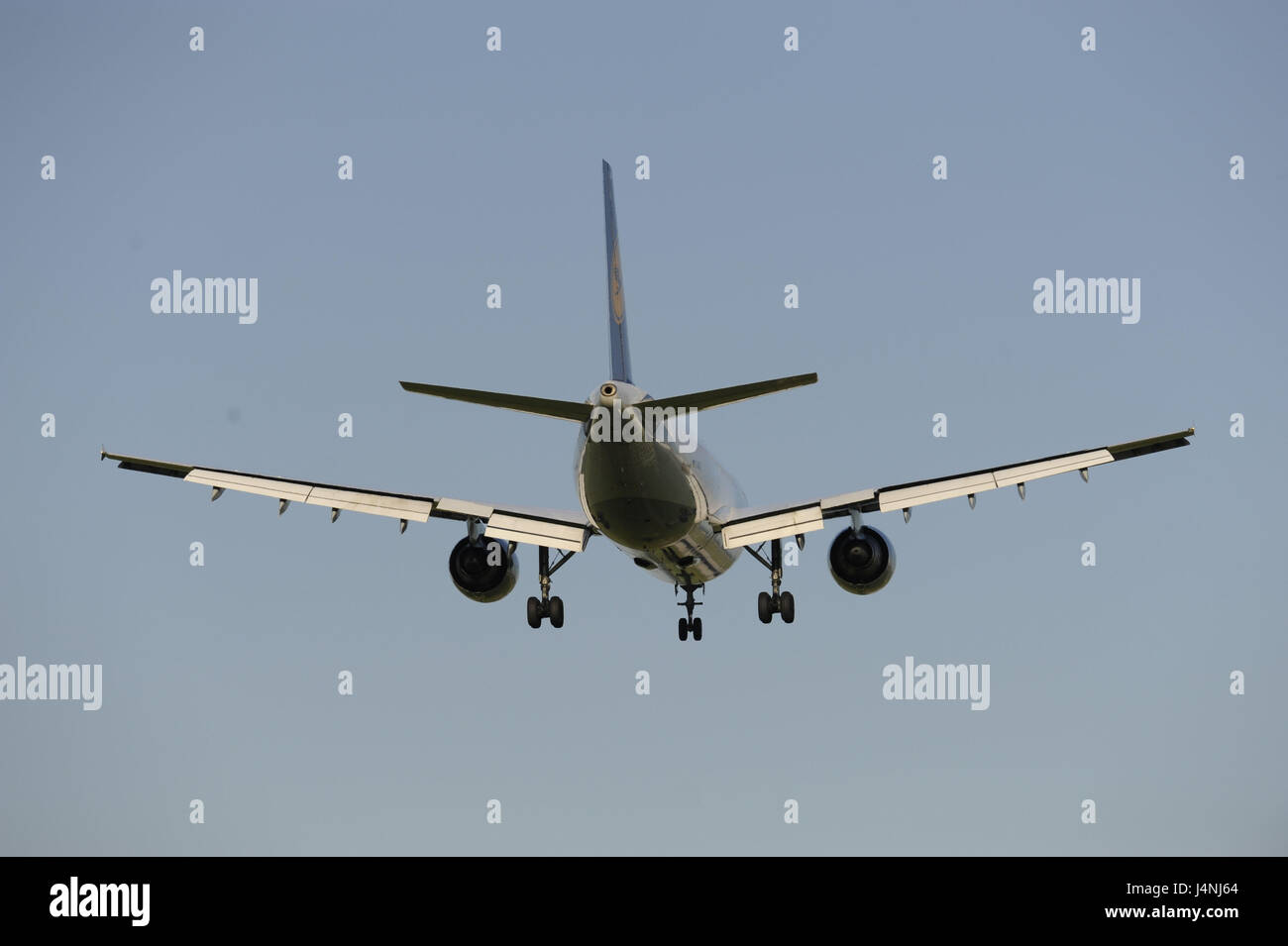 Airplane, airline, Lufthansa, start, rear view Stock Photo - Alamy