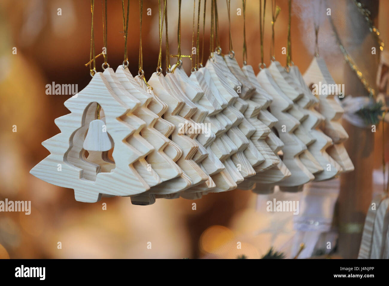 Christmas fair, sales booth, Christmas tree decorations, Christmas ...