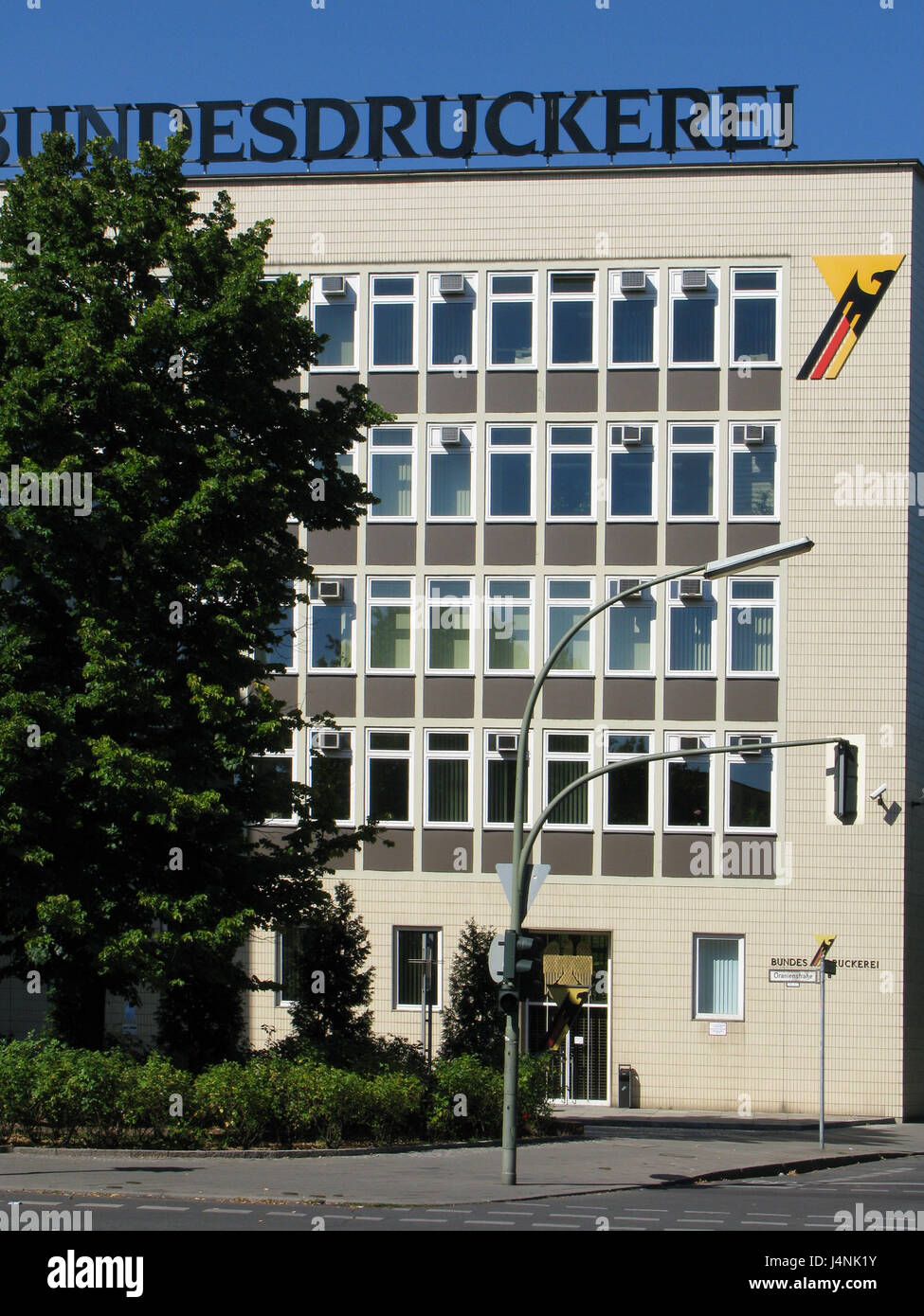 Germany, Berlin, bundle printers, facade, detail Stock Photo - Alamy
