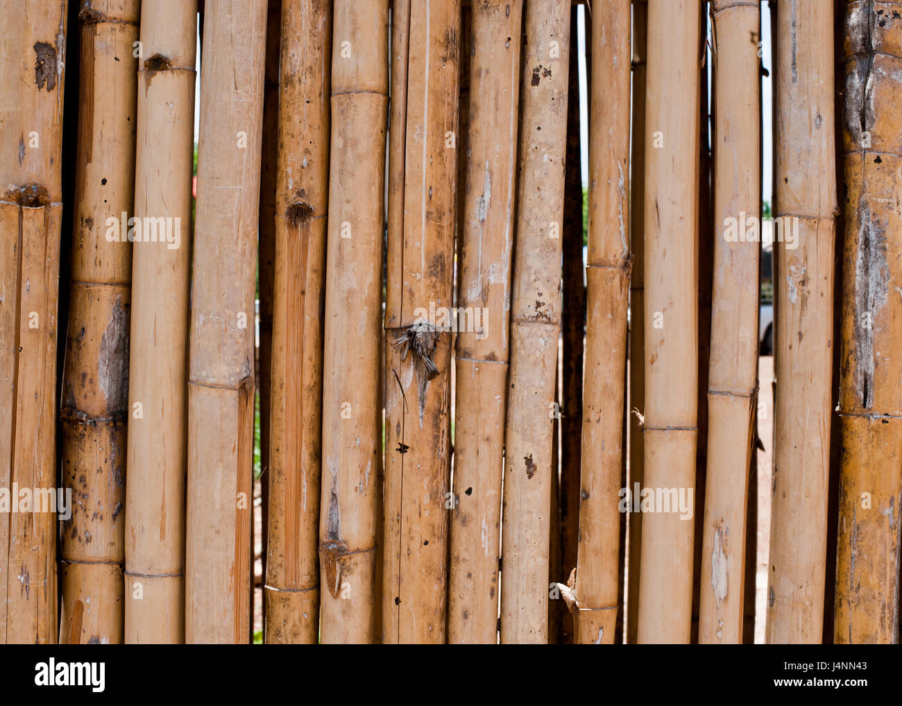 beautiful Thai bamboo fence background Stock Photo - Alamy