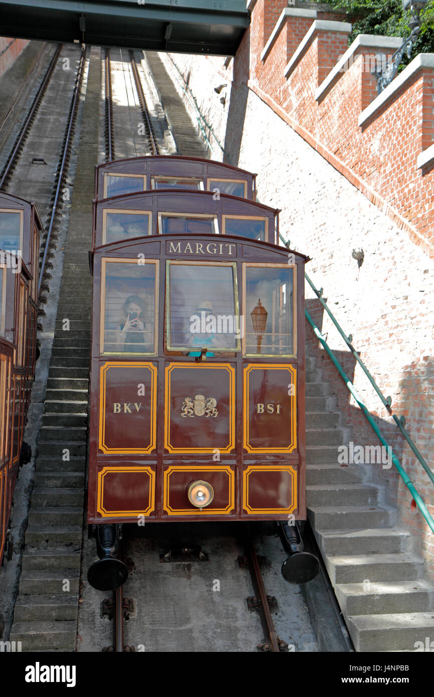 The Budapest Castle Hill Funicular, Budapest, Hungary Stock Photo - Alamy
