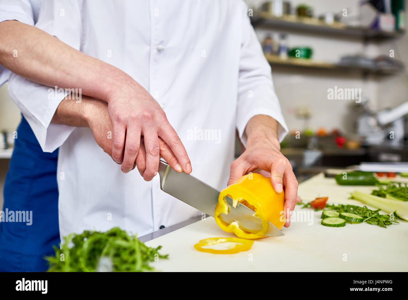 Apprentice trainee chef hi-res stock photography and images - Alamy