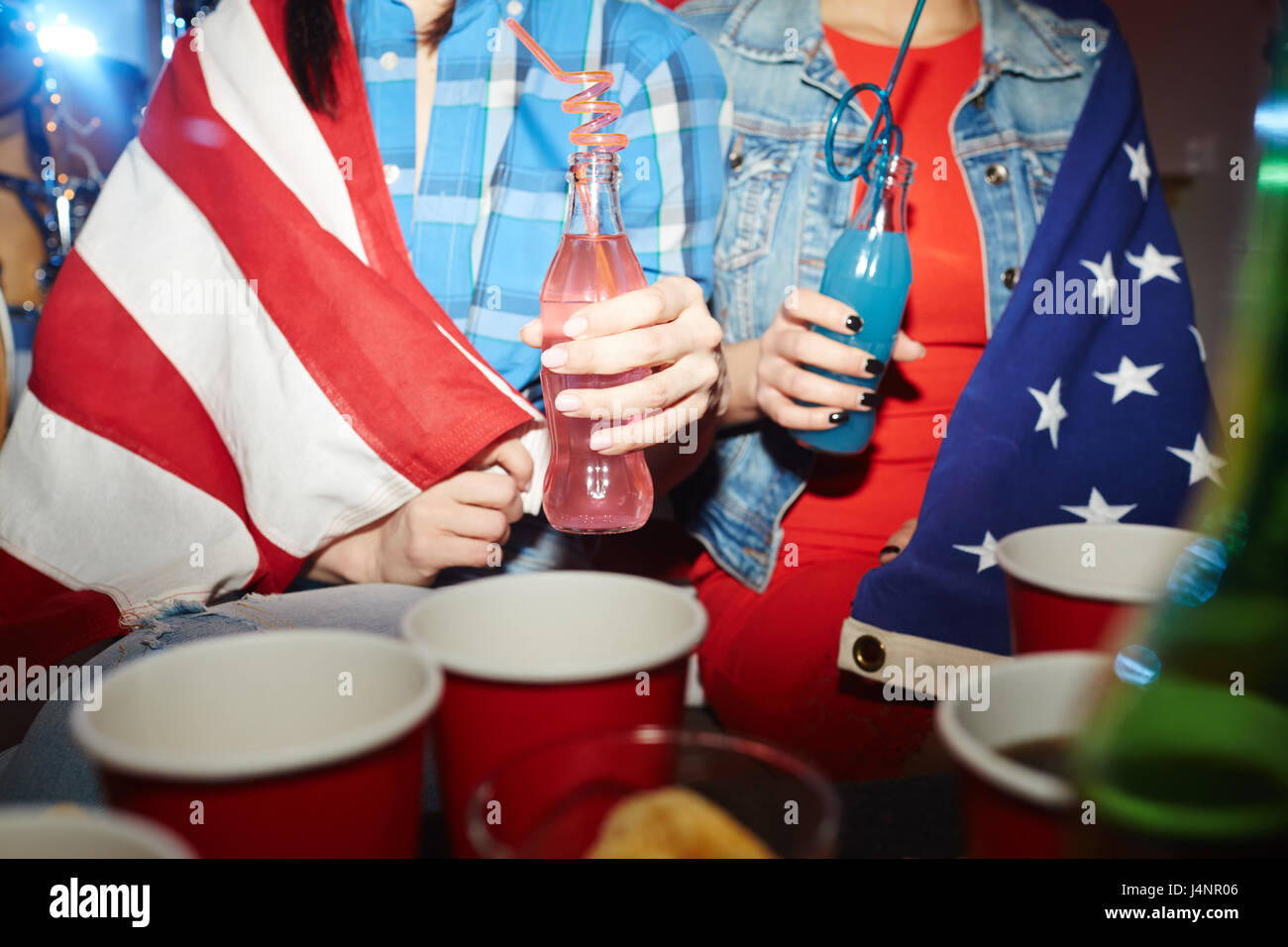 Teenagers Drinking Alcohol At Night