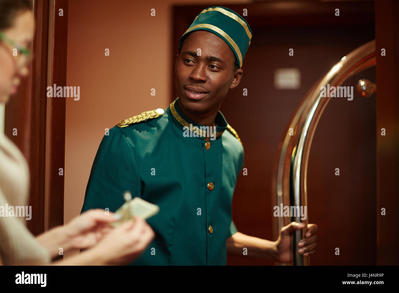 Bell boy luggage hi-res stock photography and images - Alamy