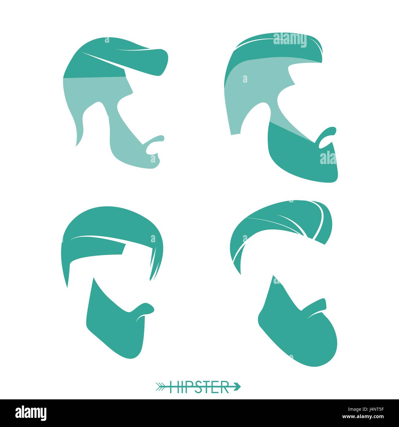 White beards Stock Vector Images - Alamy