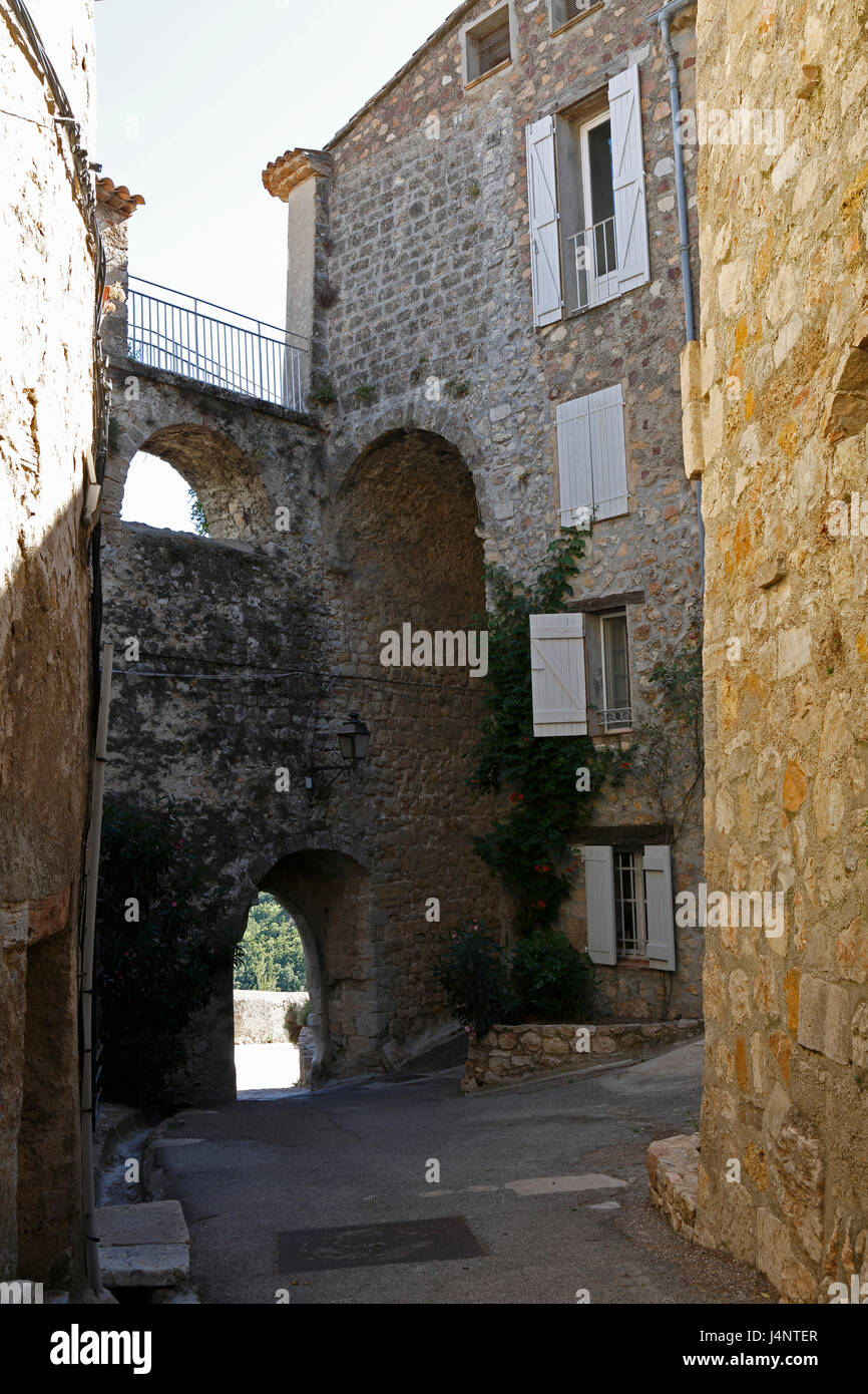Bargemon, Var, Provence-Alpes-Cote d'Azur, France,Europe Stock Photo ...