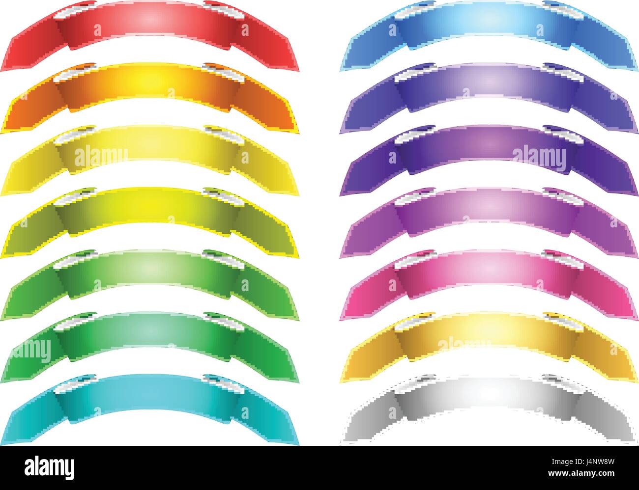 vector ribbons set Stock Vector Image & Art - Alamy